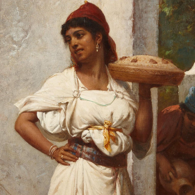 Jean Raymond Hippolyte Lazerges - Orientalist oil painting of an ...