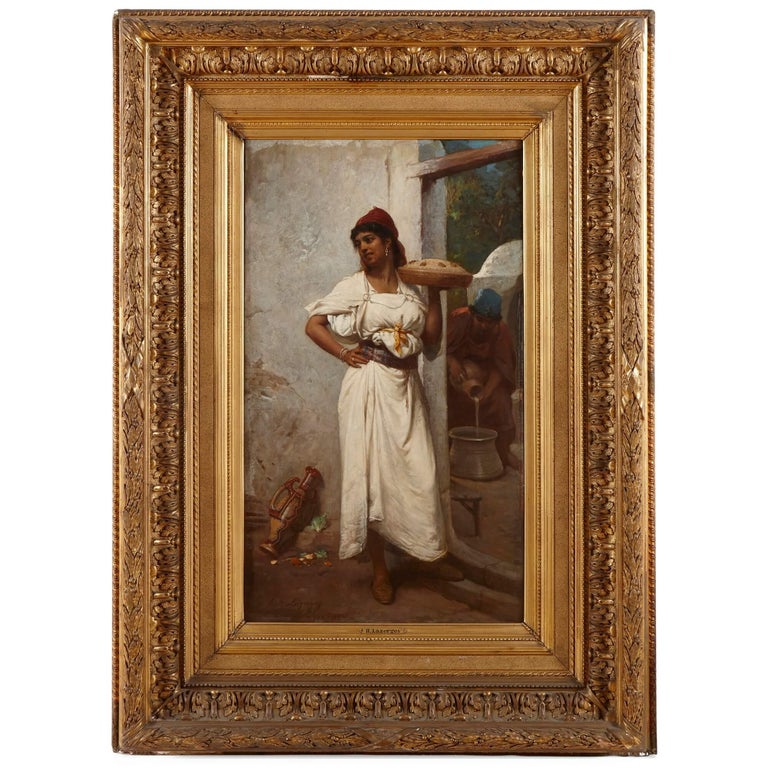 Jean Raymond Hippolyte Lazerges - Orientalist oil painting of an ...