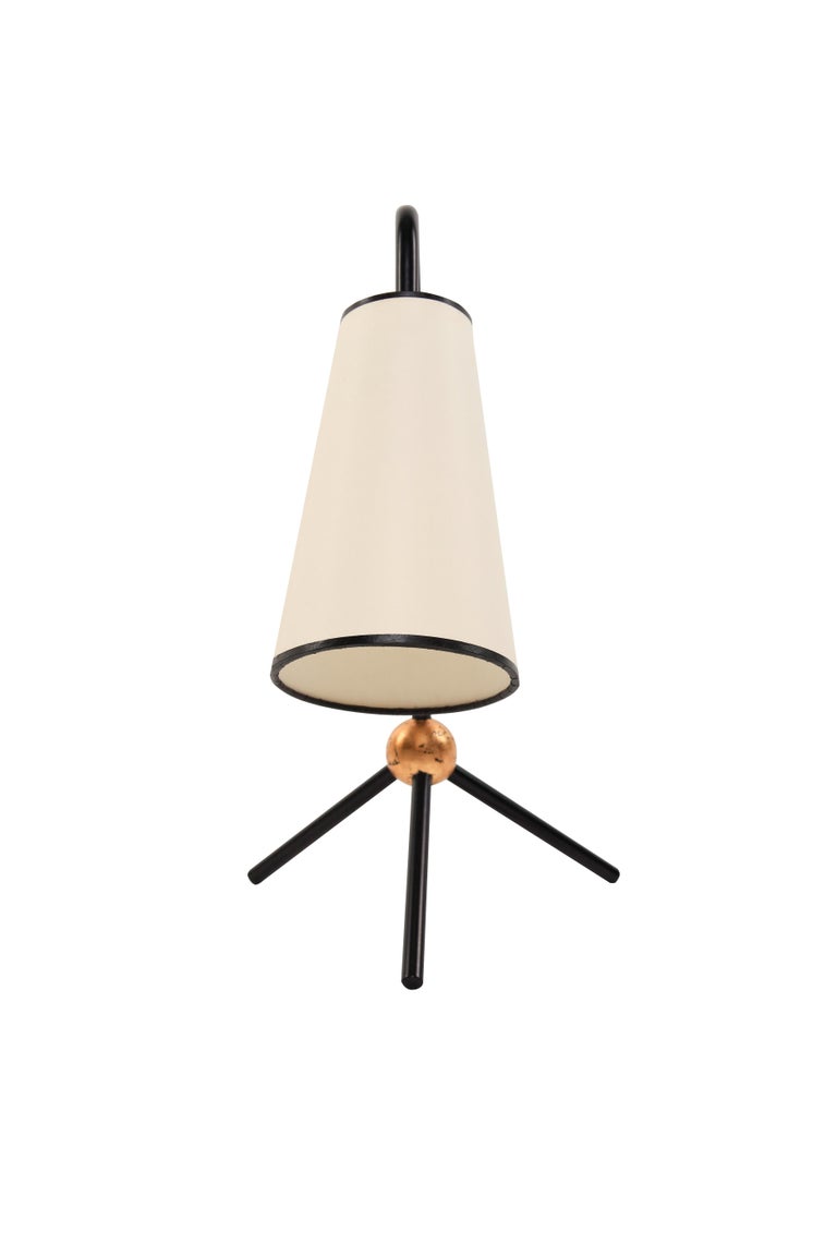 Jean Royère Style "1955" Table Lamp in Black For Sale at 1stDibs