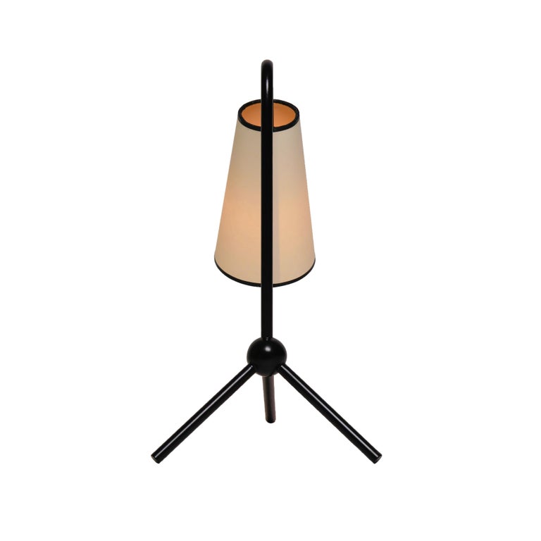 Jean Royère Style "1955" Table Lamp in Black For Sale at 1stDibs
