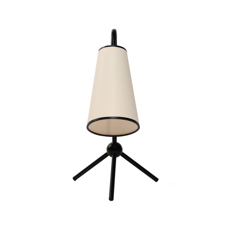 Jean Royère Style "1955" Table Lamp in Black For Sale at 1stDibs