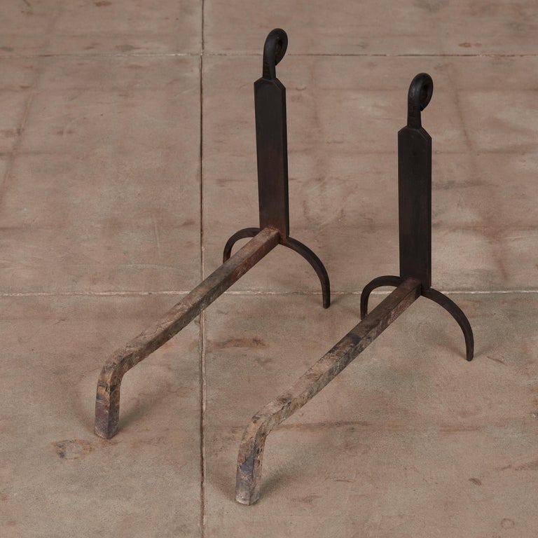 Jean Royère Style Andirons at 1stDibs