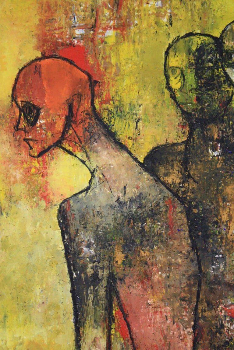 Jean Sanglar - Untitled, Painting For Sale at 1stdibs