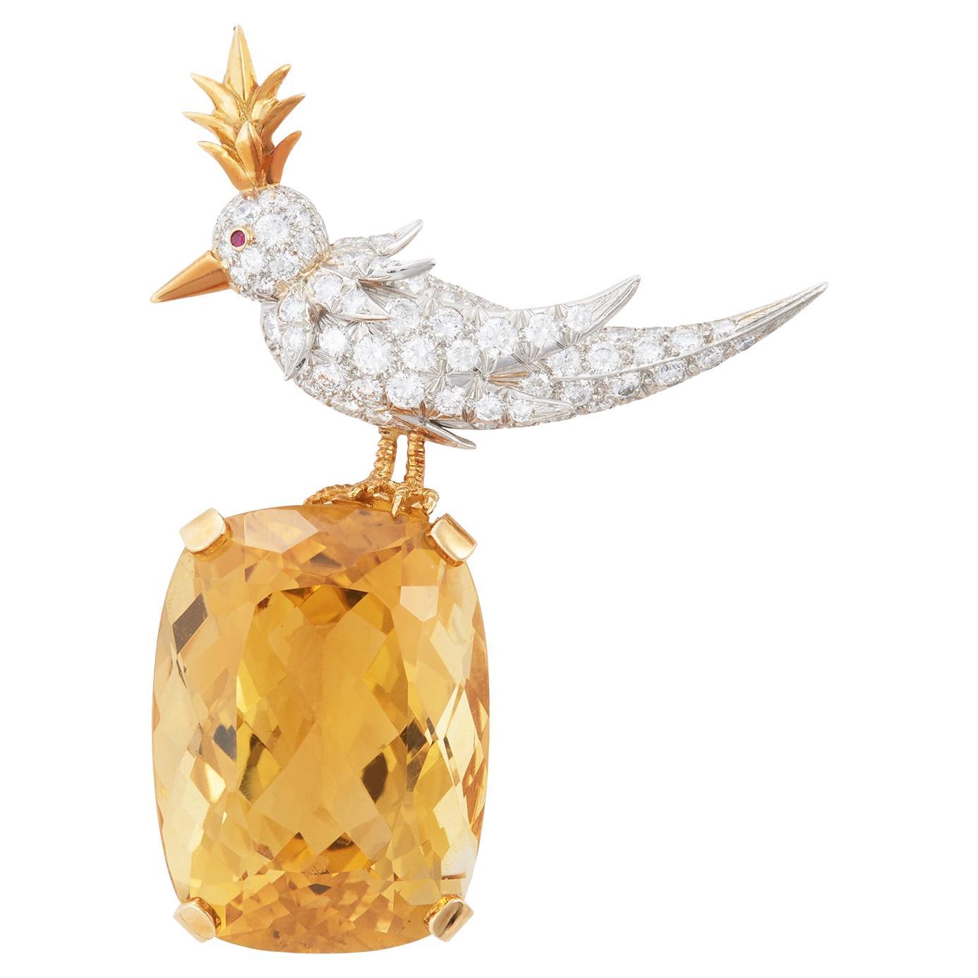 Tiffany and Co. 'Jean Schumberger" Bird on the Rock Brooch at 1stDibs ...