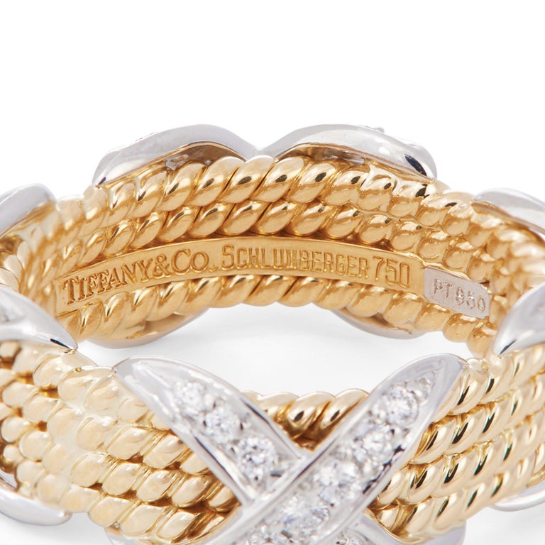 Jean Schlumberger for Tiffany and Co. Rope Four-Row X Ring at 1stDibs ...