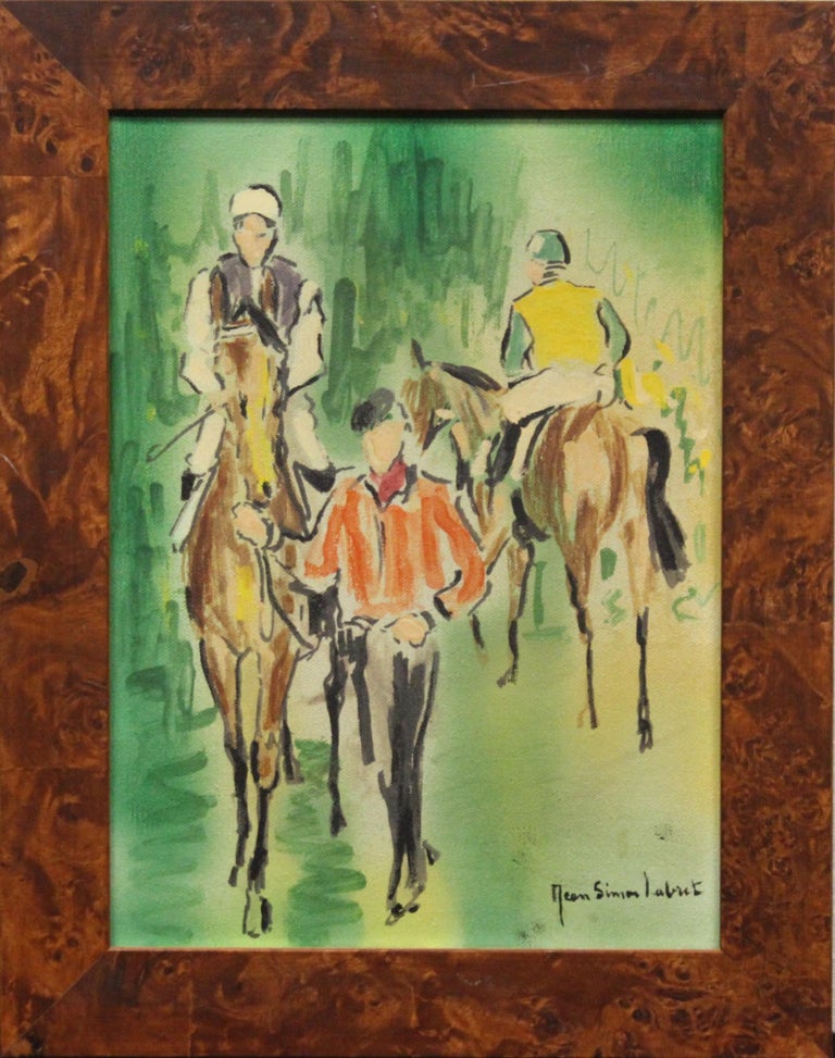 Jean Simon Labret - To The Post Oil on Canvas by Jean Simon Labret For ...