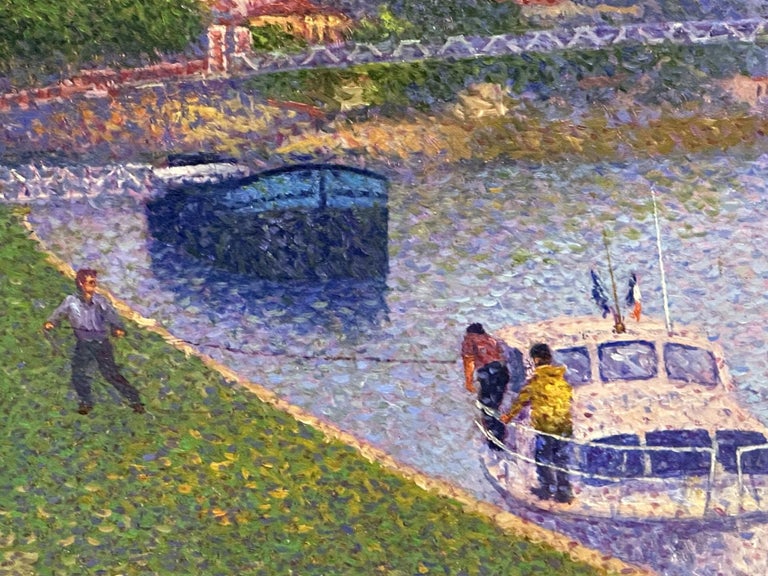 Jean Vollett - Jean Vollet Framed Trevoux La Saone For Sale at 1stDibs