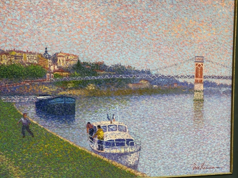 Jean Vollett - Jean Vollet Framed Trevoux La Saone For Sale at 1stDibs