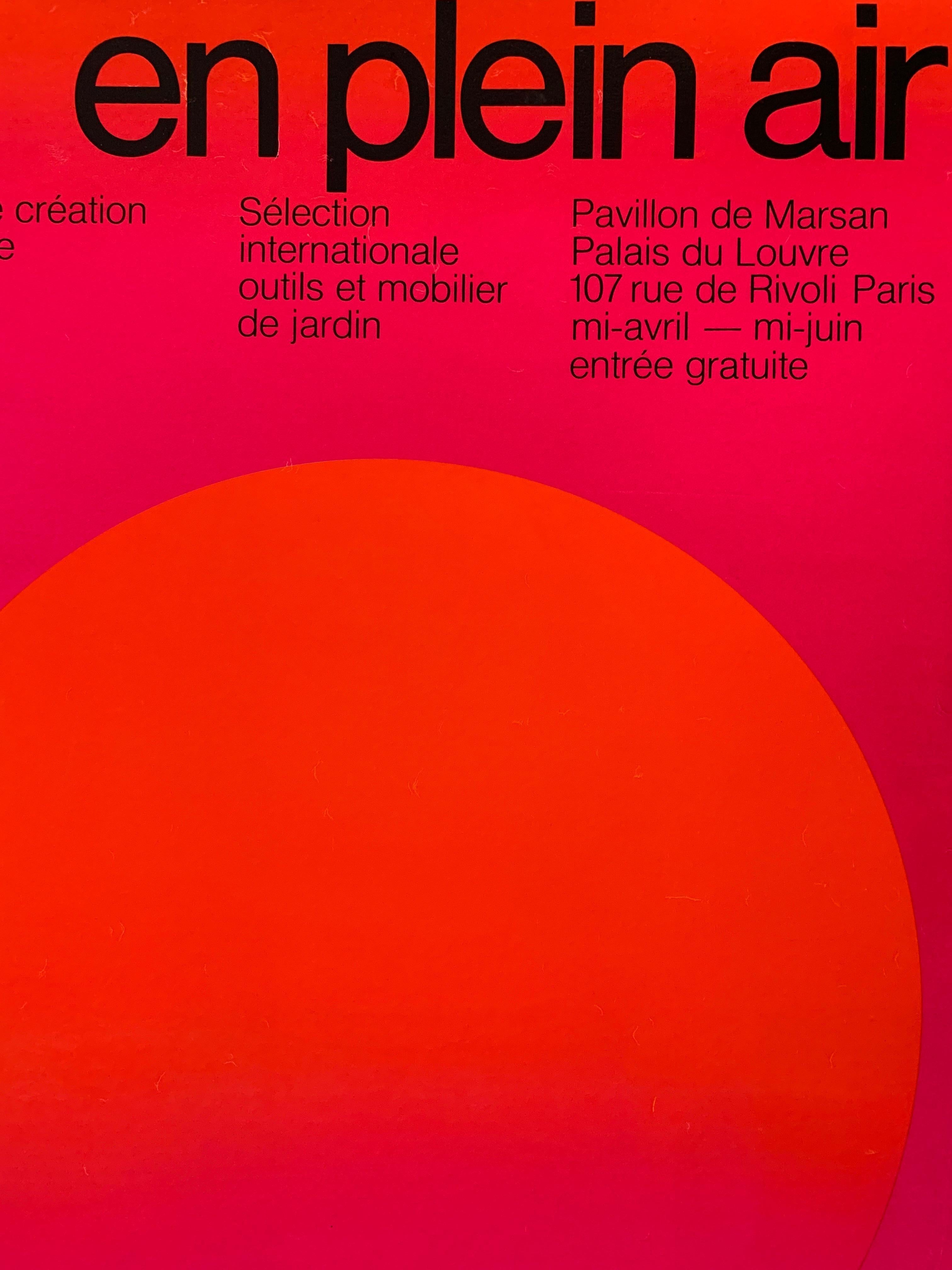 JEAN WIDMER Original Vintage French Poster ‘EN PLEIN AIR’ c. 1960 For ...