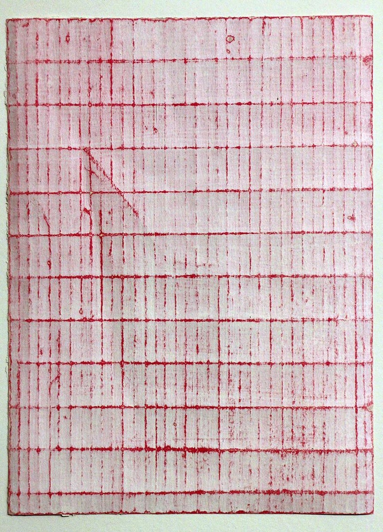 Jean Wolff - White Rose Fold - Original Abstract Minimal Painting ...