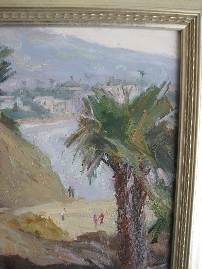 Jeanette Le Grue Impressionist Oil Painting California Beach Santa ...