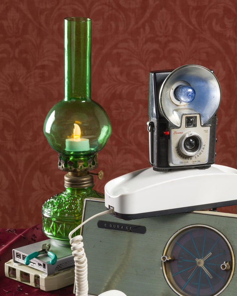 Jeanette May - “Still Life with Clock Radio” Contemporary Still-life ...
