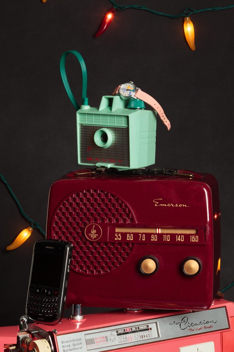 Jeanette May - “Tech Vanitas: Pink Sewing Machine” contemporary still ...