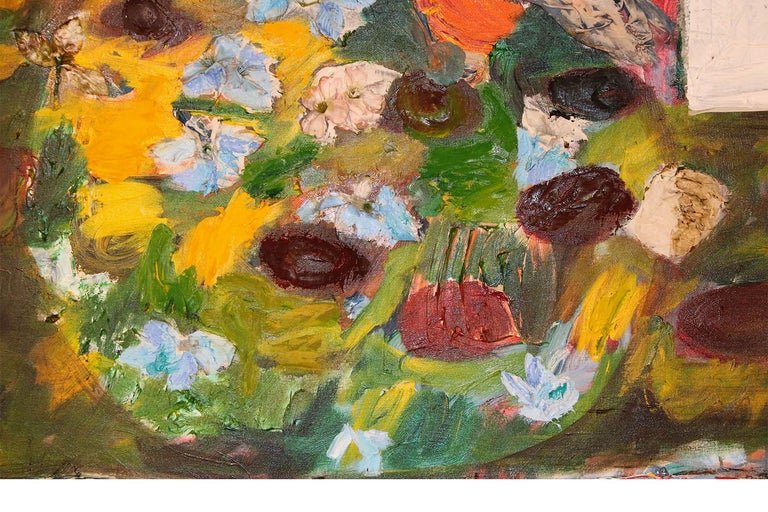 Jeanne Gentry Keck Original Midcentury Large Abstract Oil Painting For ...