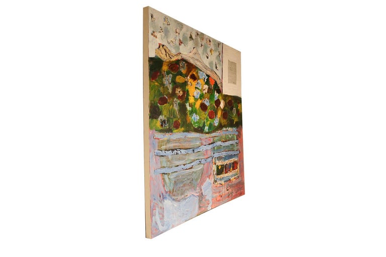 Jeanne Gentry Keck Original Midcentury Large Abstract Oil Painting For ...
