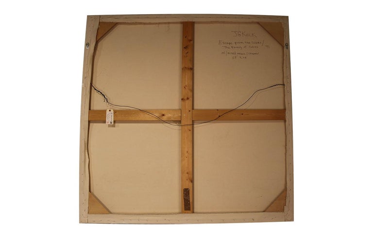 Jeanne Gentry Keck Original Midcentury Large Abstract Oil Painting For ...