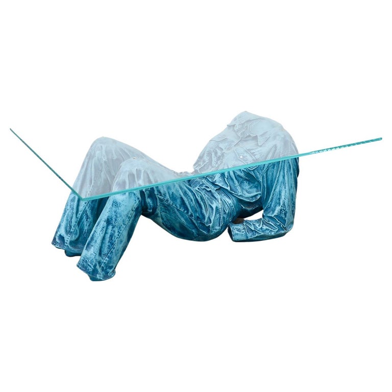 Jeanne Pierre Picheny Inspired Blue Jean Coffee Table For Sale at 1stDibs