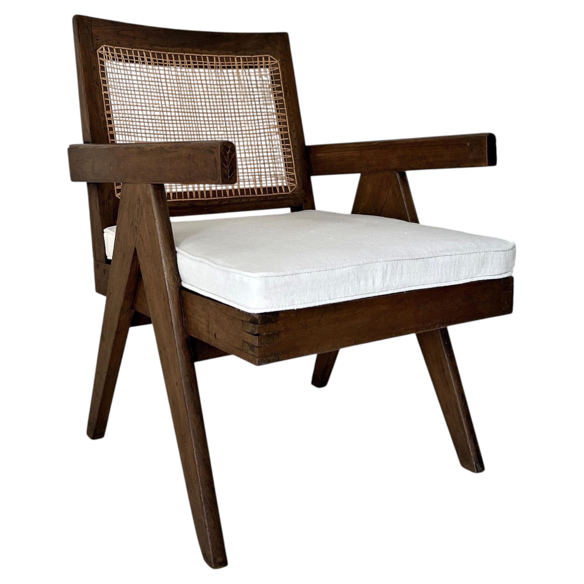 Pierre Jeanneret Style Scissor Lounge Chair Mid Century Modern For Sale ...