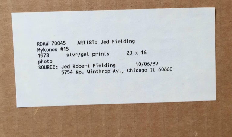 Jed Fielding - Mykonos #15, Silver Gelatin Print For Sale at 1stDibs