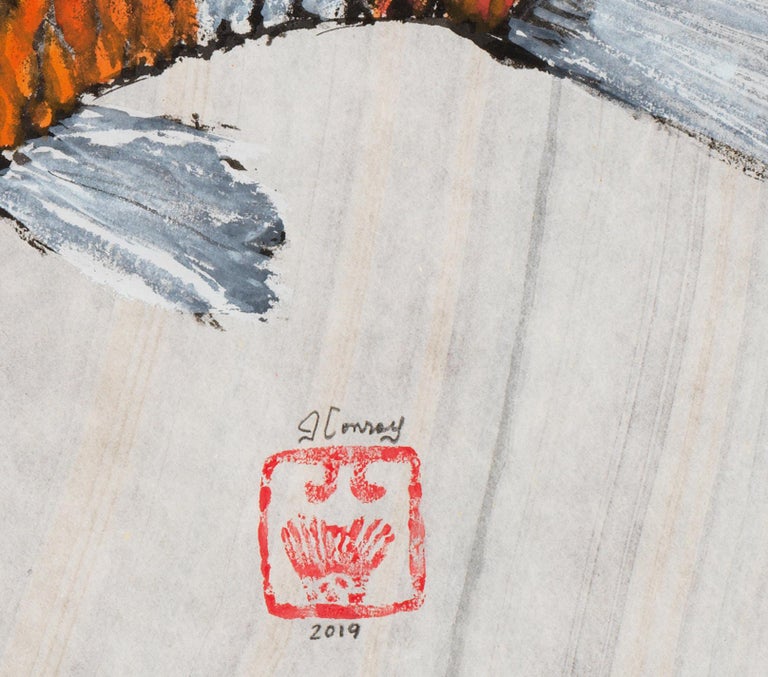 Jeff Conroy - Big Boi Koi I, Japanese Style Gyotaku Fish Painting on ...