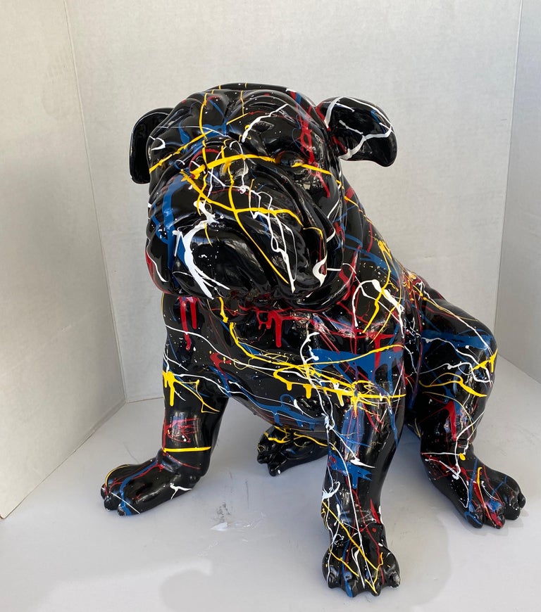 Jeff Diamond Bulldog Sculpture For Sale at 1stDibs
