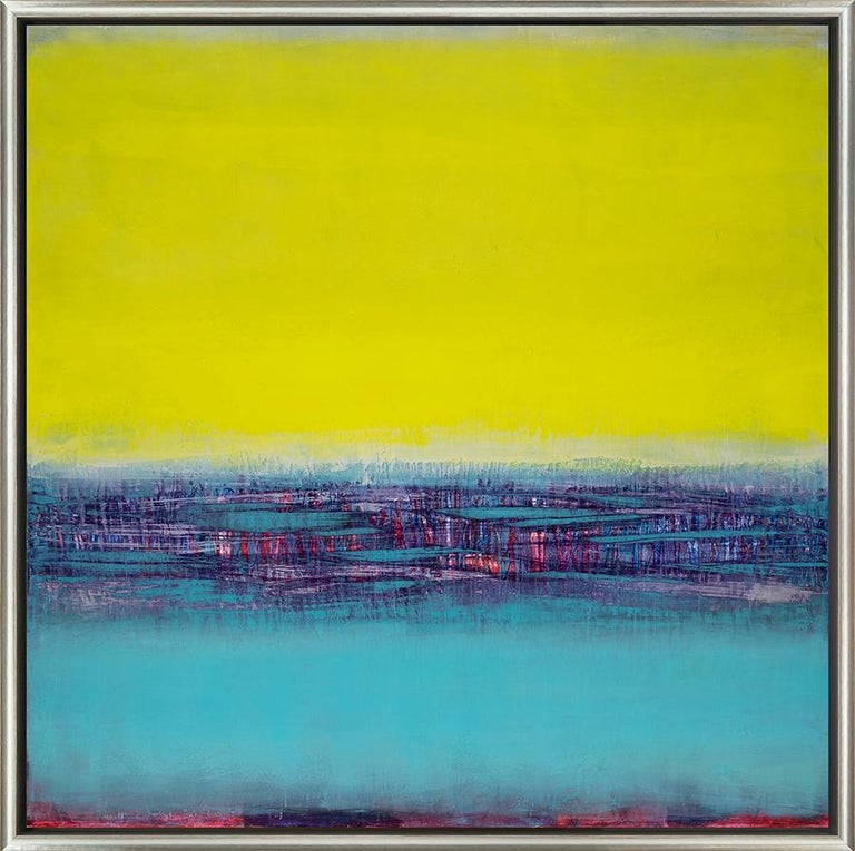 Jeff Erickson - « Good Day Sunshine » - Peinture abstraite vibrante et ...