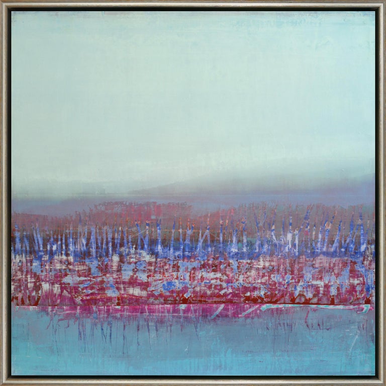Jeff Erickson - "On The Water I" Vibrant and Textured Abstract Painting ...