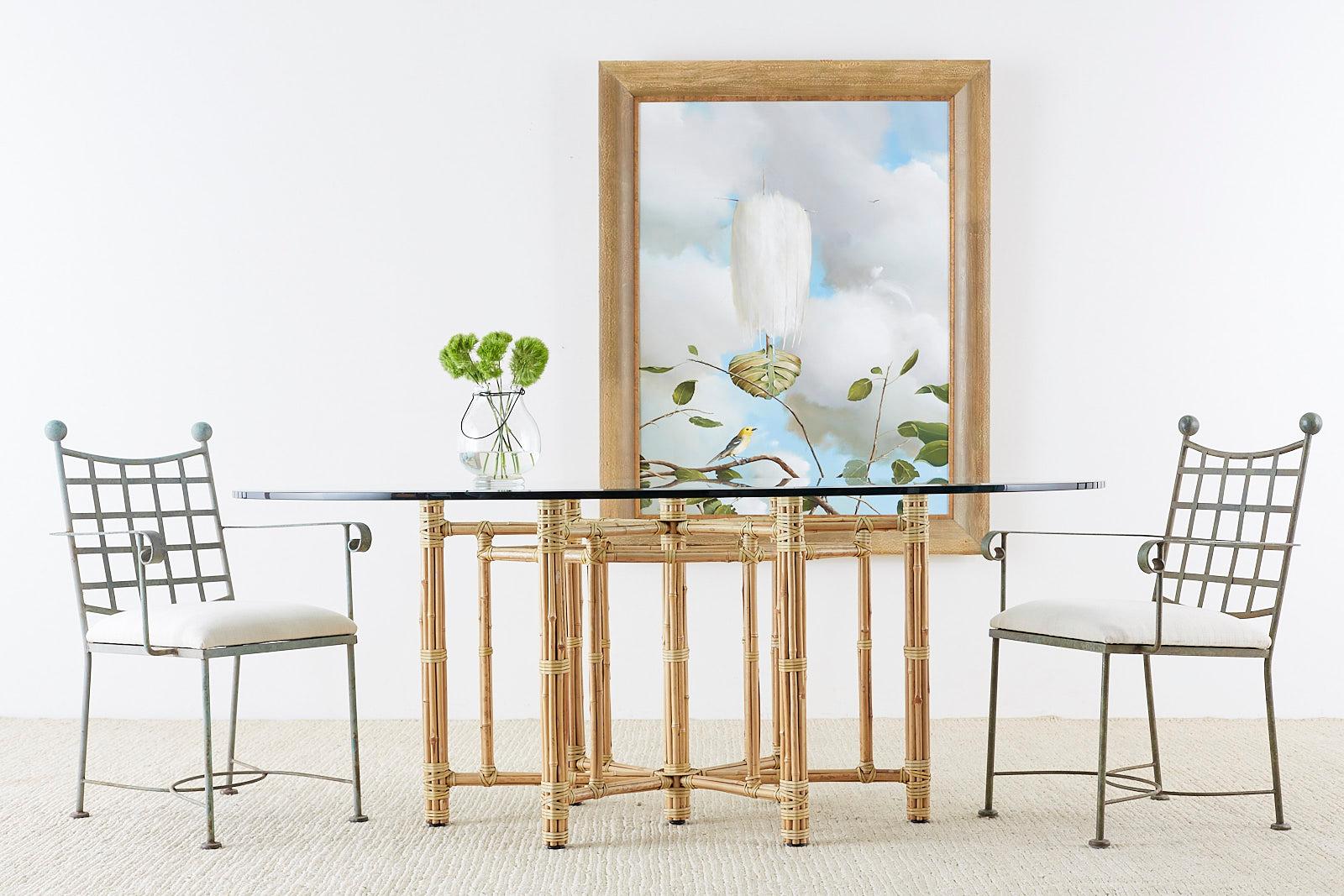 Jeff Faust Oil on Canvas Surrealist Painting the Sky Boat For Sale at ...