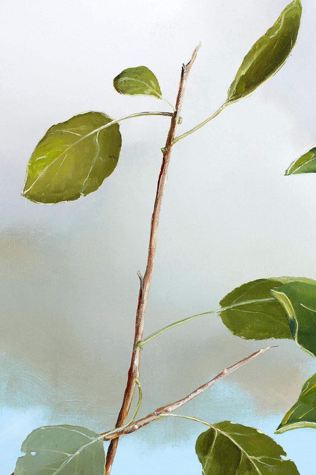 Jeff Faust Oil on Canvas Surrealist Painting the Sky Boat For Sale at ...