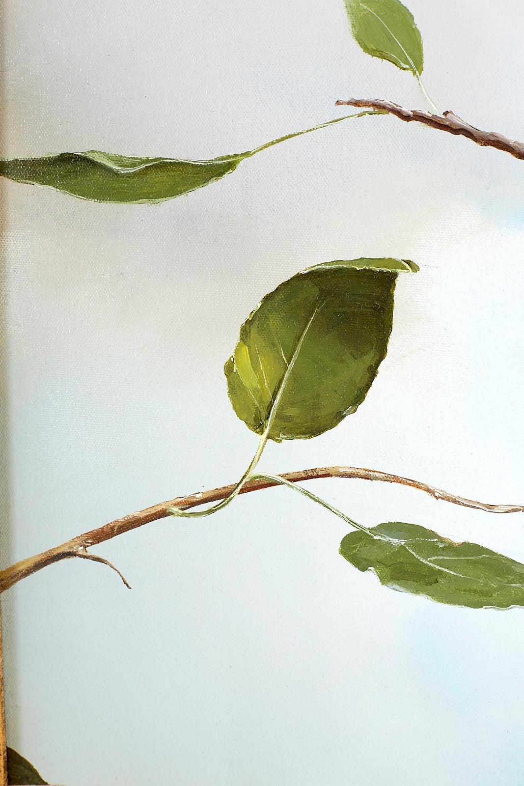 Jeff Faust Oil on Canvas Surrealist Painting the Sky Boat For Sale at ...