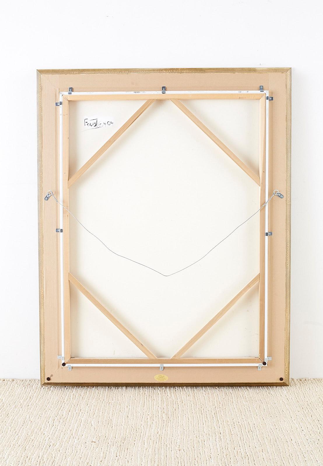 Jeff Faust Oil on Canvas Surrealist Painting the Sky Boat For Sale at ...