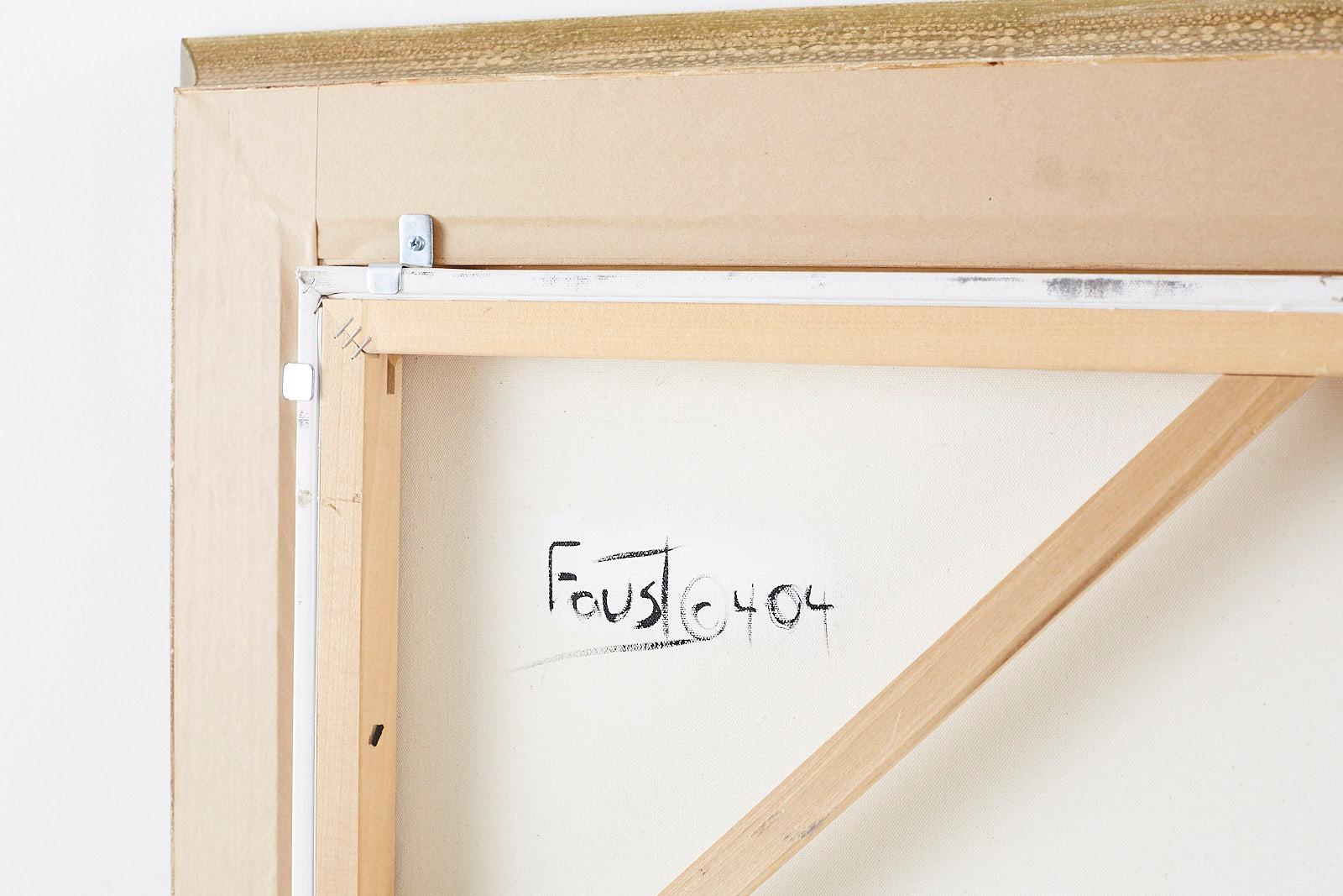 Jeff Faust Oil on Canvas Surrealist Painting the Sky Boat For Sale at ...