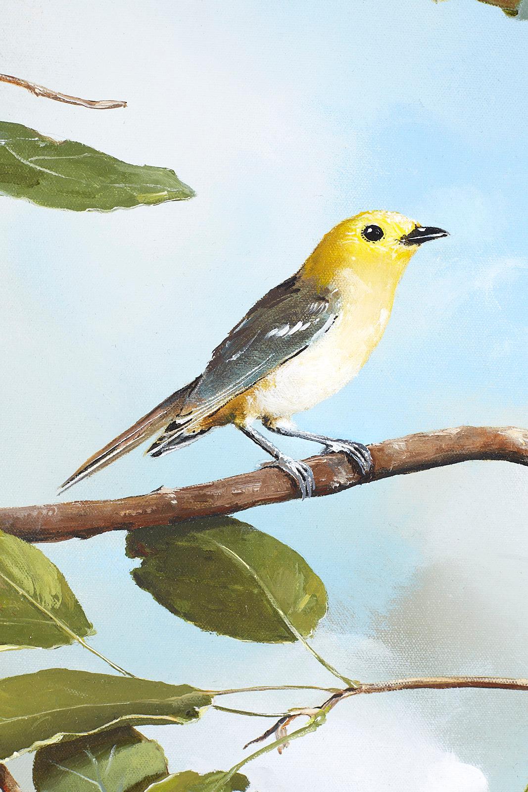 Jeff Faust Oil on Canvas Surrealist Painting the Sky Boat For Sale at ...