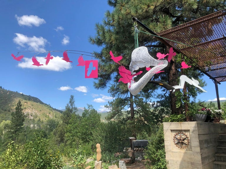 Jeff Glode Wise - Cryptic Voyage outdoor sculpture For Sale at 1stDibs