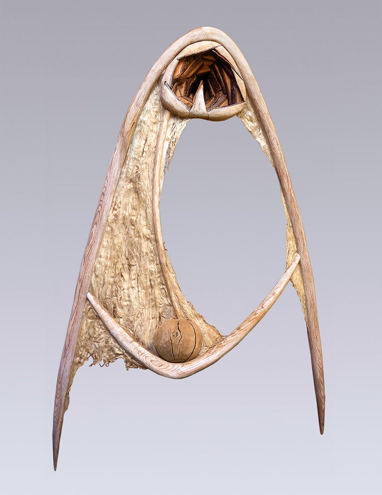 Jeff Key - "Prior" wall-hung wood sculpture For Sale at 1stDibs