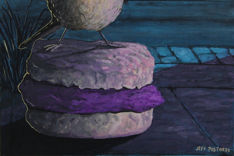 Jeff Pastorek - Ruby Crowned Knight on a Chick-fil-A Chicken Biscuit ...