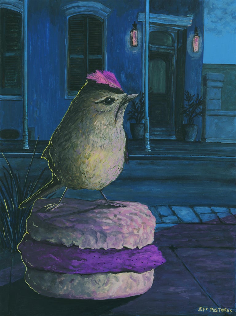 Jeff Pastorek - Ruby Crowned Knight on a Chick-fil-A Chicken Biscuit ...