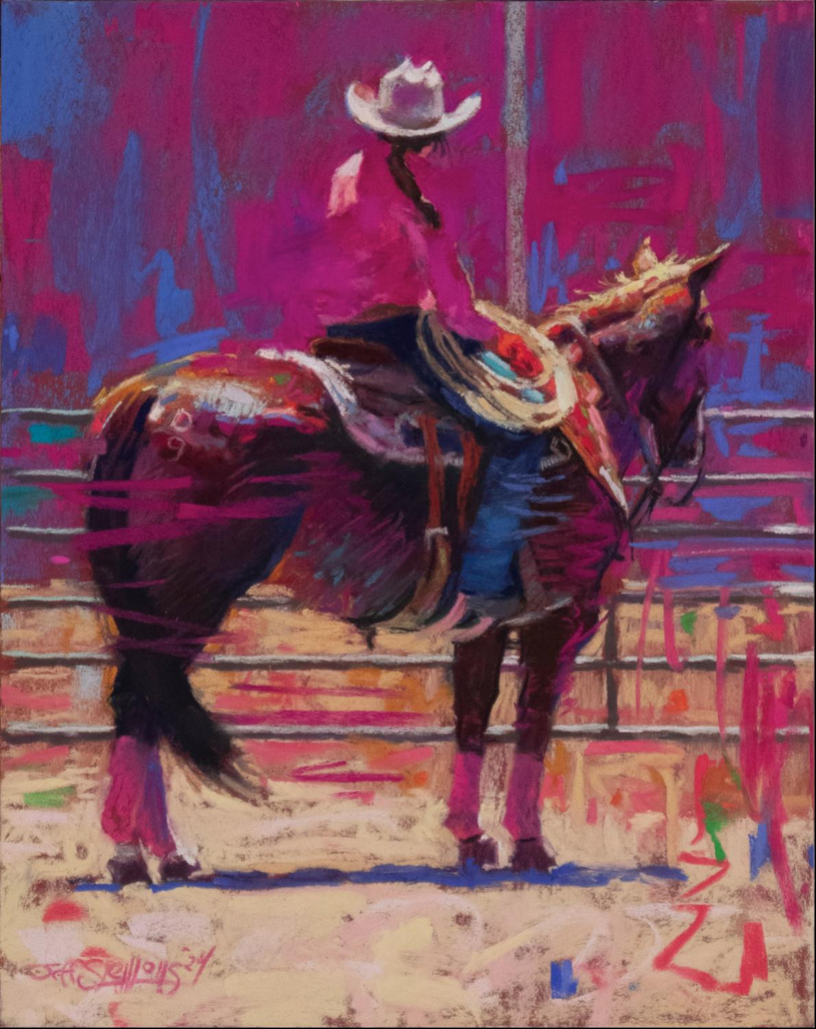 Jeff Slemons - "Horseface" - Expressionist Soft Pastel Painting on ...