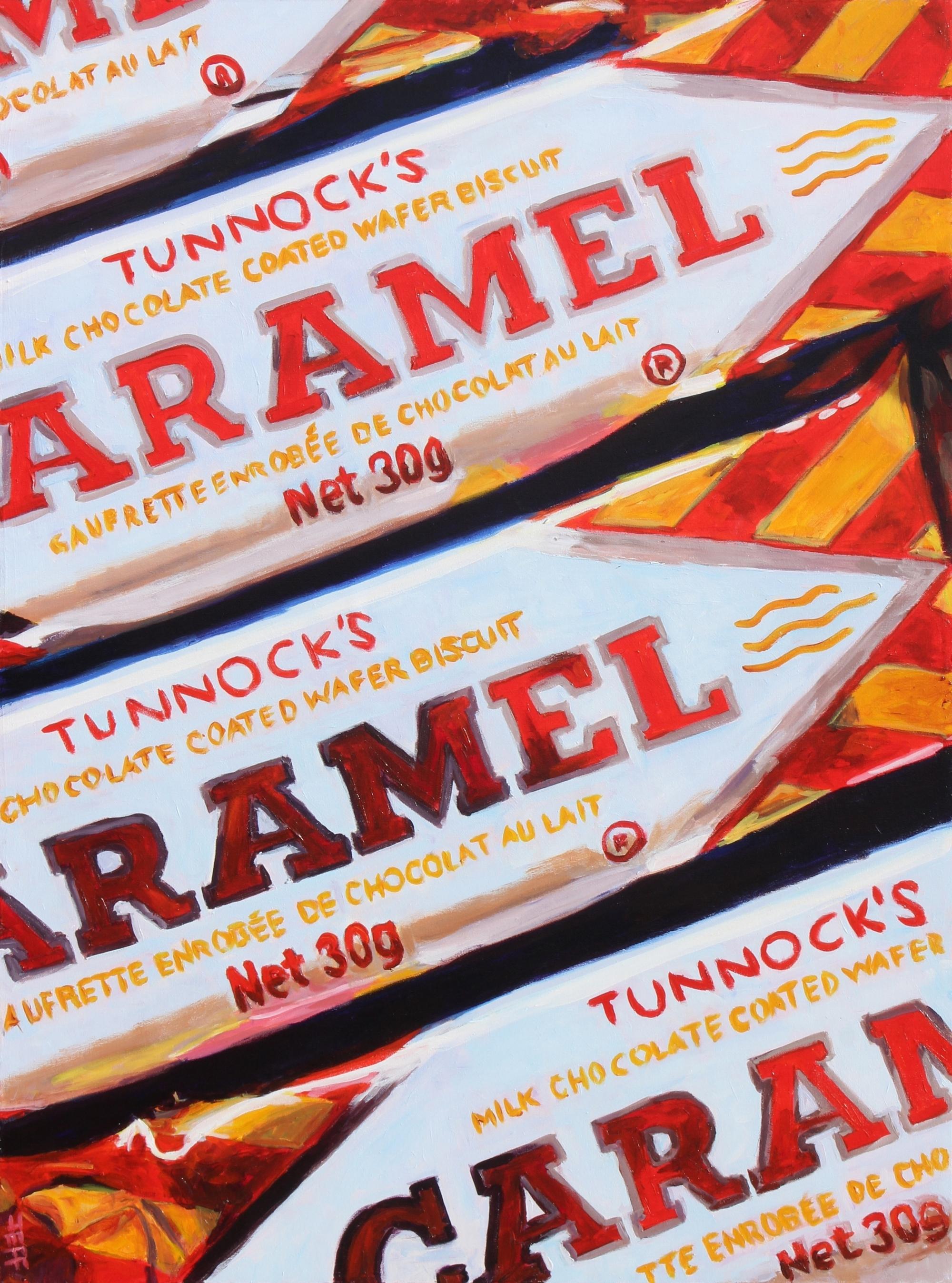 Jeff Wilson - FOUR CARAMEL WAFERS - acrylic on canvas For Sale at ...