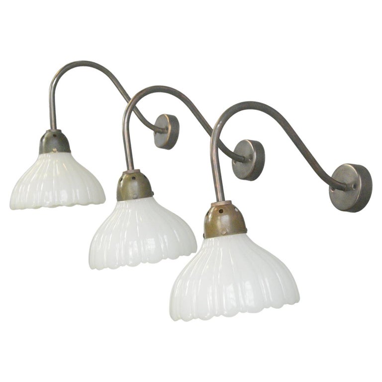 Jefferson Moonstone Wall Lights, circa 1910 at 1stDibs