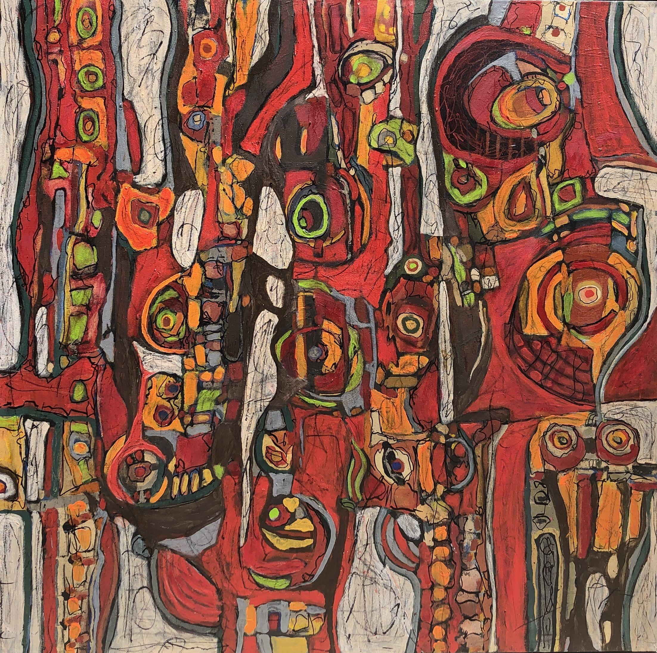 Jeffrey Davies - OBSESSION # 18, Painting, Acrylic on Canvas For Sale ...