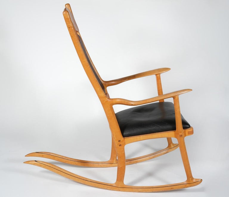Jeffry Mann Handcrafted Artisan Studio Rocker 1988 Aspen Colorado For ...