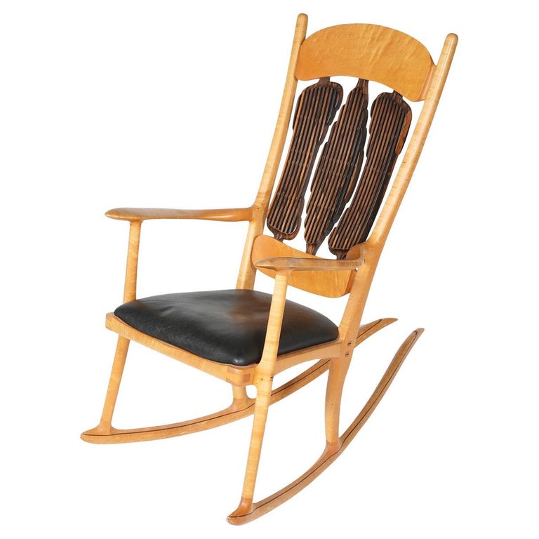 Jeffry Mann Handcrafted Artisan Studio Rocker 1988 Aspen Colorado For ...