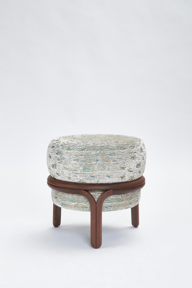 Jelly Stool in White Fabric by Objective Collection OBJ+ For Sale at ...