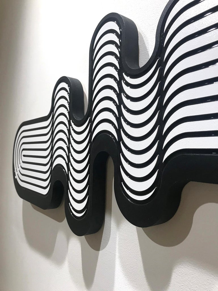 Jenna Krypell - Small Oscillate, 2020, Jenna Krypell, Abst Wall Sculpture-Horizontal + Vertical ...