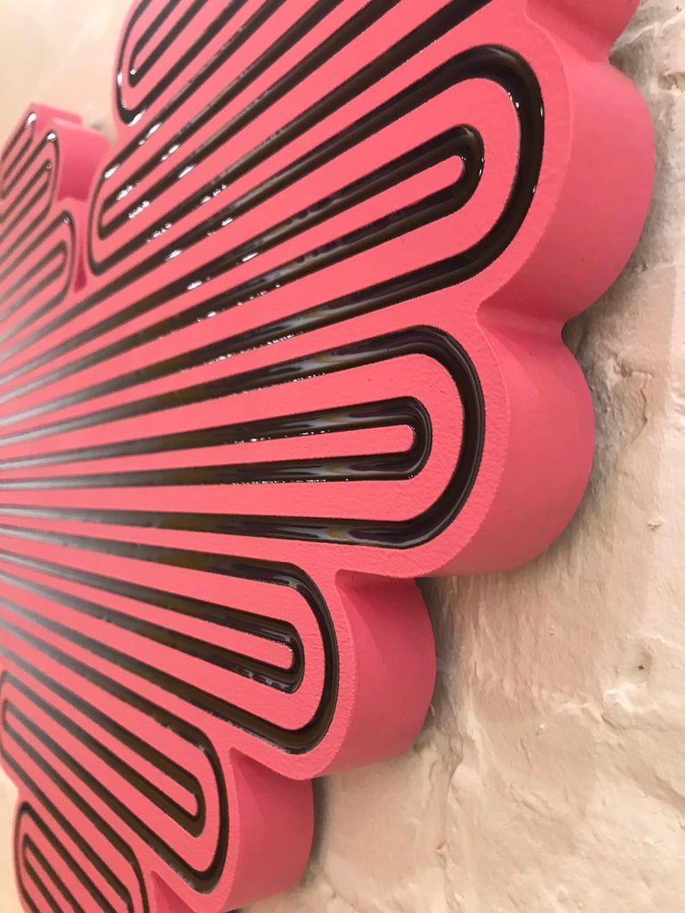 Jenna Krypell - Unraveling Heart, 2020, Jenna Krypell, Wall Sculpture-MDF, Resin, Enamel-Pink at ...