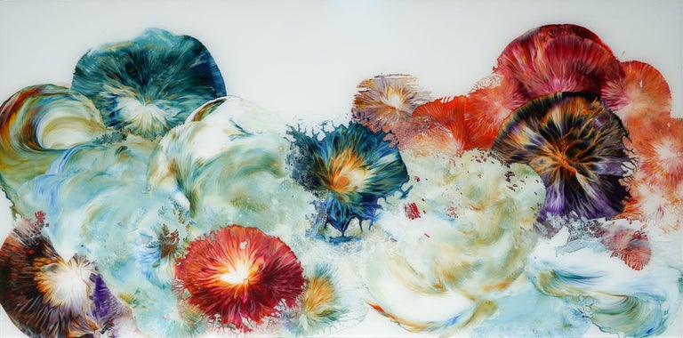 Jennifer Glover Riggs - Celebrate No. 24, Acrylic, Resin, Abstract ...
