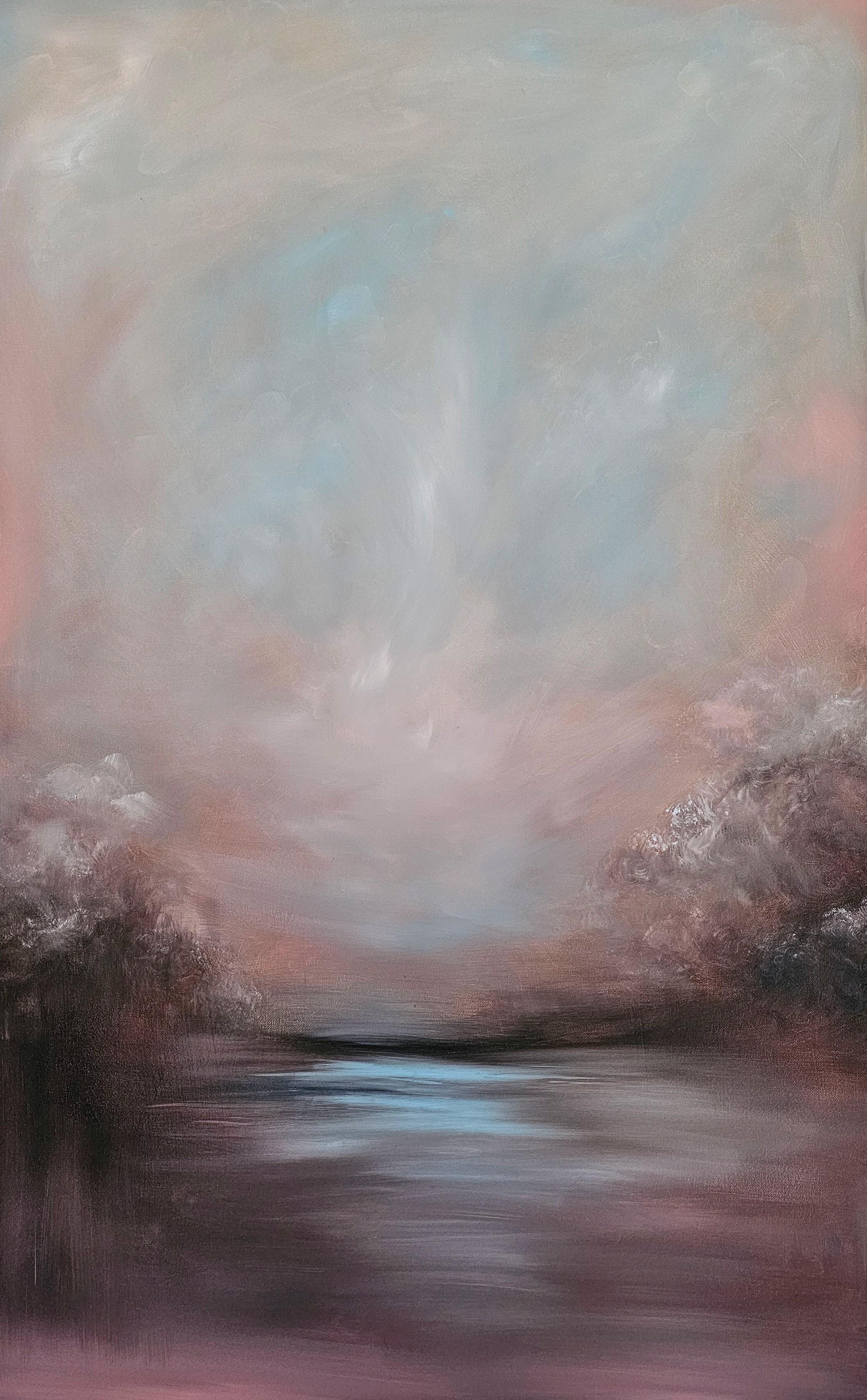 Jennifer L. Baker - Rapture - Dramatic abstract landscape sky painting ...