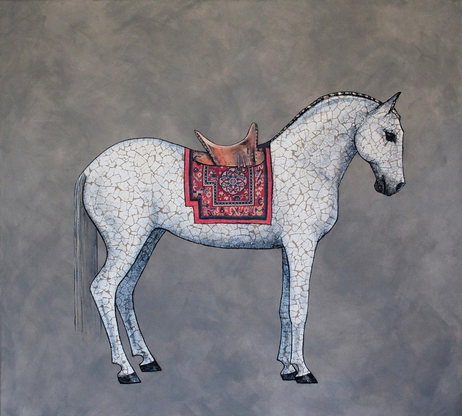 Jennifer Ross - When a White Horse Is Not a Horse, Original Painting ...