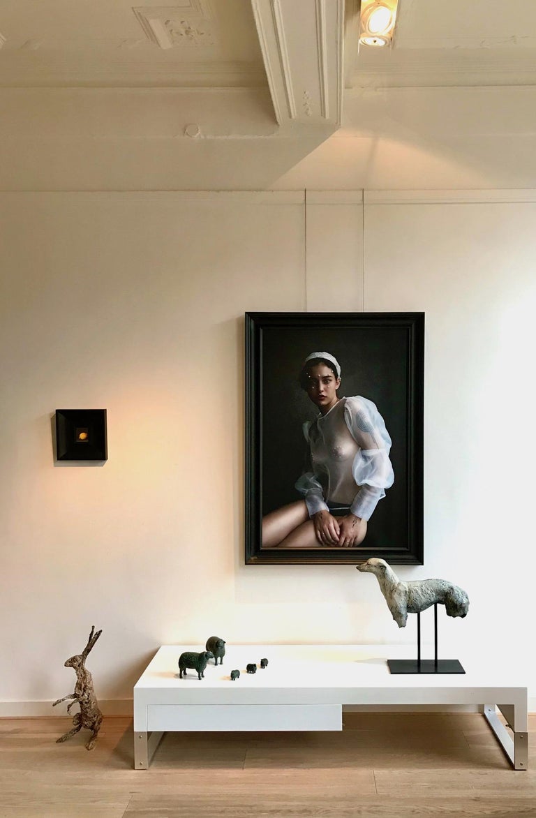 Jenny Boot - "Amaze", Old Masters-inspired Chiaroscuro Female Portrait ...